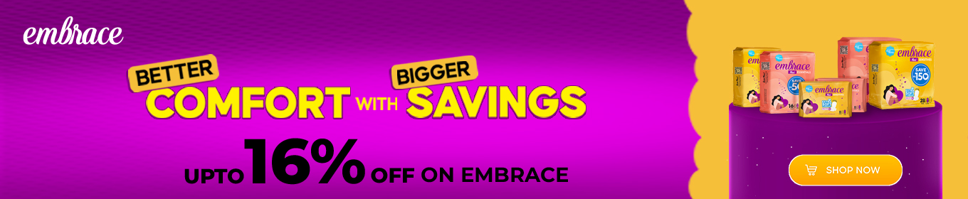 Buy Embrace Comfort Womanhood Sanitary Pads Online In Pakistan At Best ...